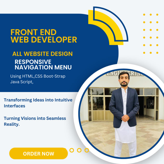 Be Your Front End Website Designer Html Css Bootstrap And Javascript
