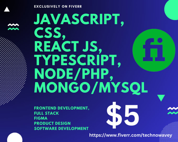 Do Frontend Backend Javascript Node Css React Development By