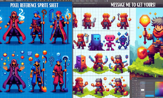 Draw Sprites Pixel Art Character Sprite Sheet Pixel Art Background