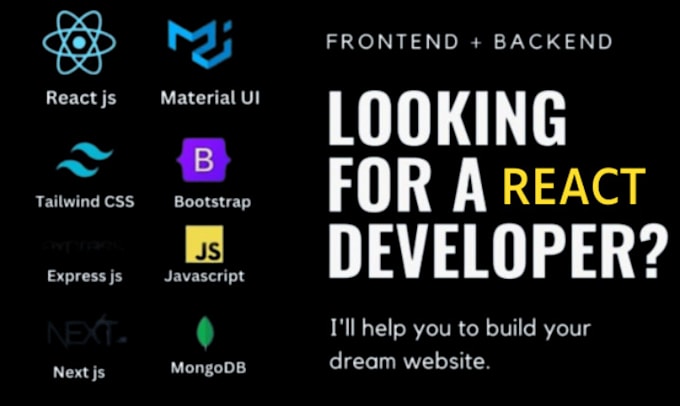 Be Your React Frontend And Mern Developer By Codewithjeffery Fiverr