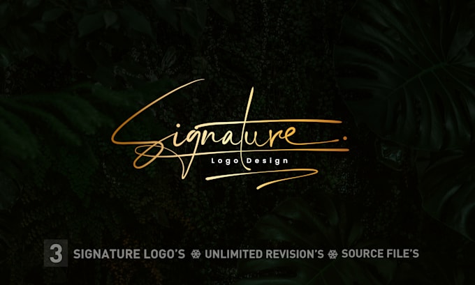 Design Custom Signature Handwriting Scripted Cursive Handwritten