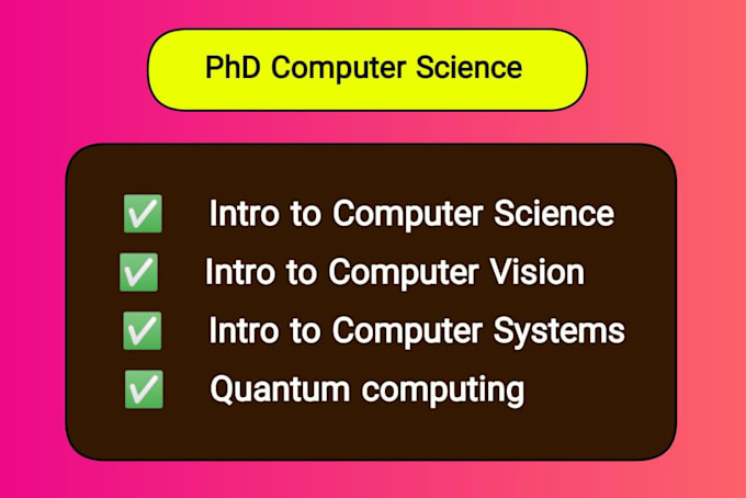 Assist In Introduction To Computer Science Vision Systems Quantum