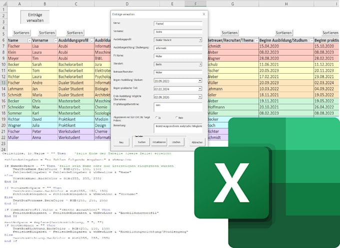 Automate Processes In Excel With Vba By Armin Scn Fiverr