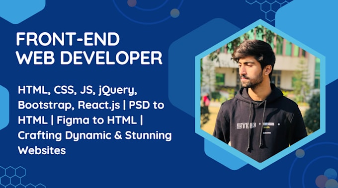 Be Your Front End Web Developer Using React Js Html Css By Hammas
