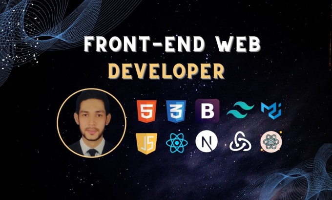 Be Your Front End Web Developer Using Css Javascript React Js Next