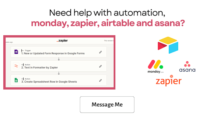 Create Workspace And Automation Using Zapier Monday Airtable And