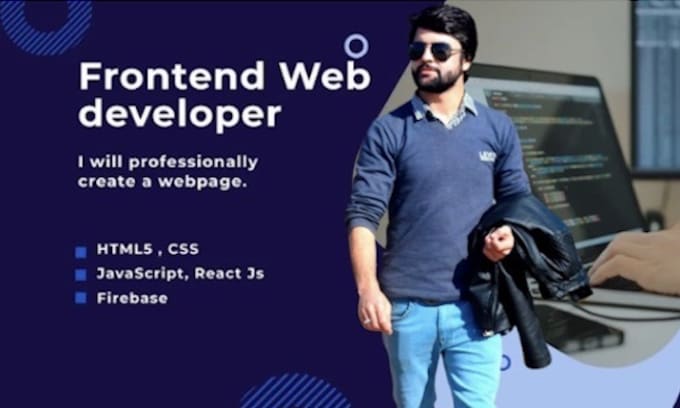 Be Your Front End Web Developer Using Html Css React Js By