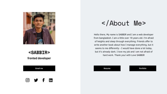 Be Your Front End Web Developer Using React Javascript Tailwind Css