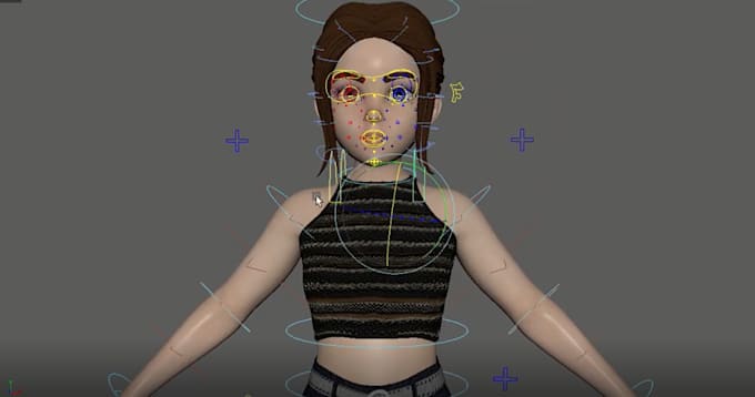 Rig3d Character In Maya Cinema4d Blender Rigify 3drig Blendshape