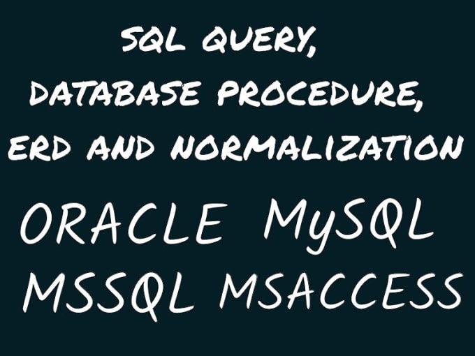Create Sql Query Database Procedure Erd And Normalization By Database