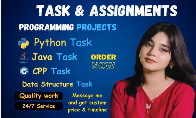 Do Your Coding Assignment Tasks And Projects In Java Cpp And Python