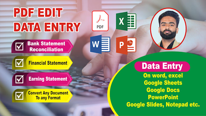 Convert Pdf To Csv Excel Google Sheet And Data Entry By A Saif Ansari