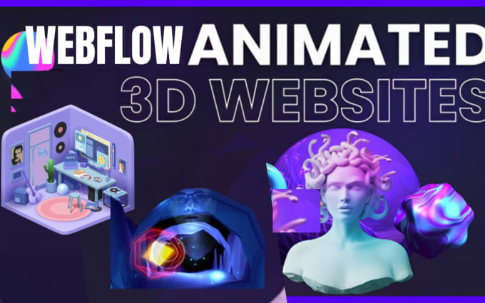 3d Websflow Animated Website Svg Animation Three Js Webgl Figma To
