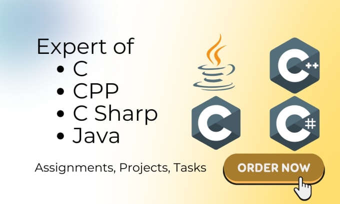 Do Your C Cpp C Sharp And Java Programming Assignments And Projects