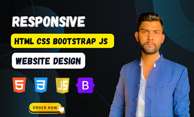 Be Your Front End Website Designer In Html Css Bootstrap By Pankaj
