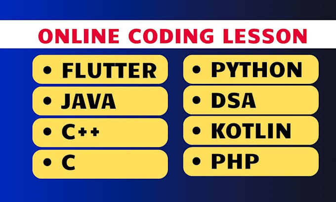 Teach Cpp Python Dart Flutter Java By Salehm114 Fiverr