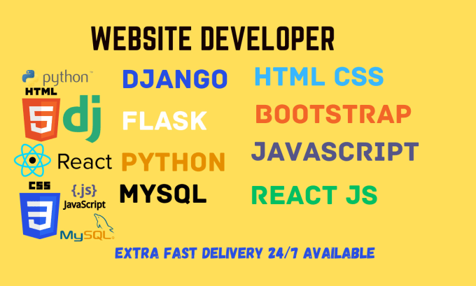 Develop Html Css React Flask Django And Sql Projects By Josephwilliam2