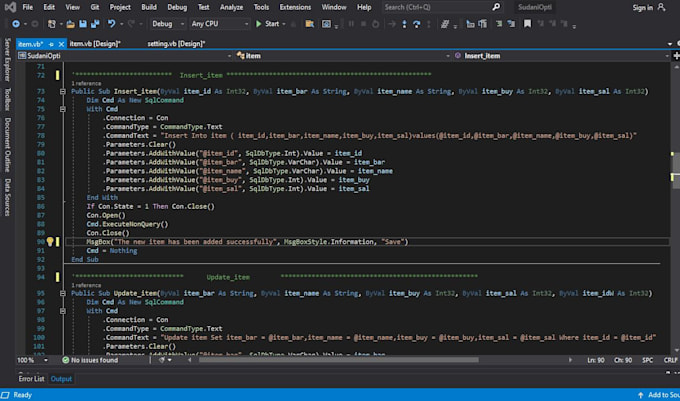 Develop Desktop Application Using Visual Basic And Sql Database By Elakhtel Fiverr
