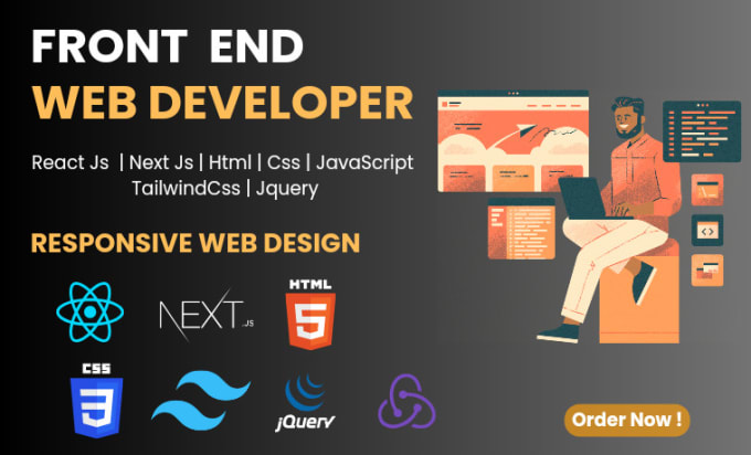 Be Your Frontend Developer In Reactjs Nextjs Html Css Js By Bucx Tech