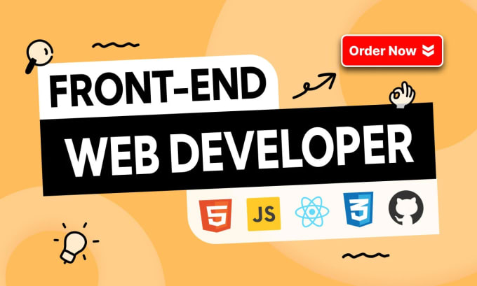 Be Your Front End Web Developer Using Html Css Bootstrap React Js And