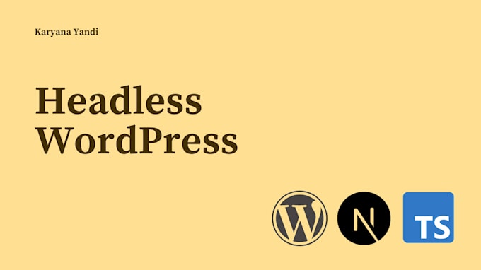 Créer des sites wordpress sans tête avec react nextjs