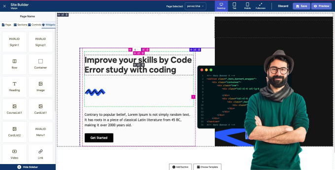 Develop A Drag And Drop Website Builder Using Reactjs Nextjs Nodejs And