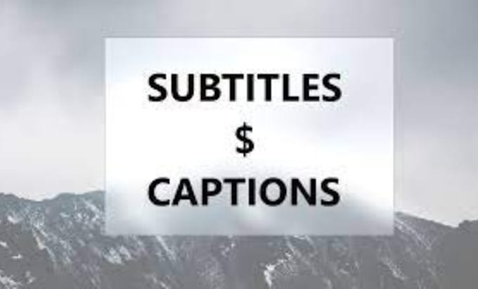 Add Subtitles Captions Transcribe And Edit Video By Nisha57 Fiverr