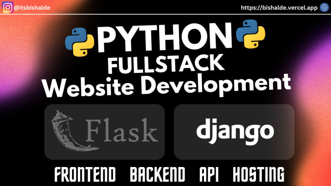 Develop Api And Web Applications Using Django Flask Python And