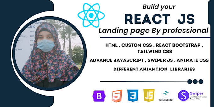 Be Your Front End Developer Html Css Bootstrap Design React By Aroosaehsanulla Fiverr