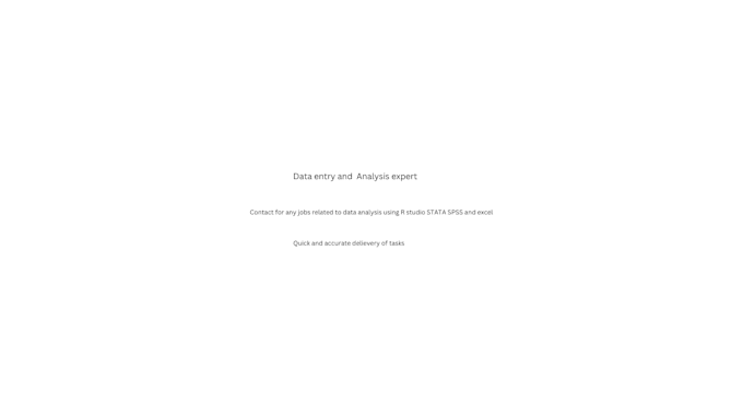 Do Data Entry And Analysis Using Spss And Ms Excel By Sabnkdka Fiverr