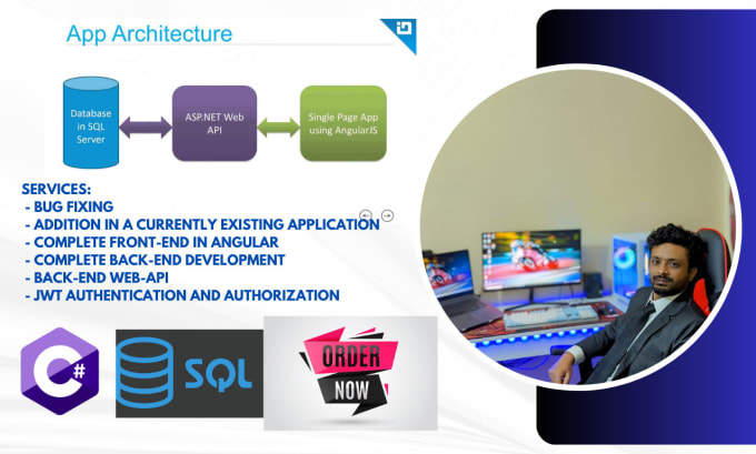 Develop Asp Dot Net Web Api With Angular Sql Full Stack Dev By
