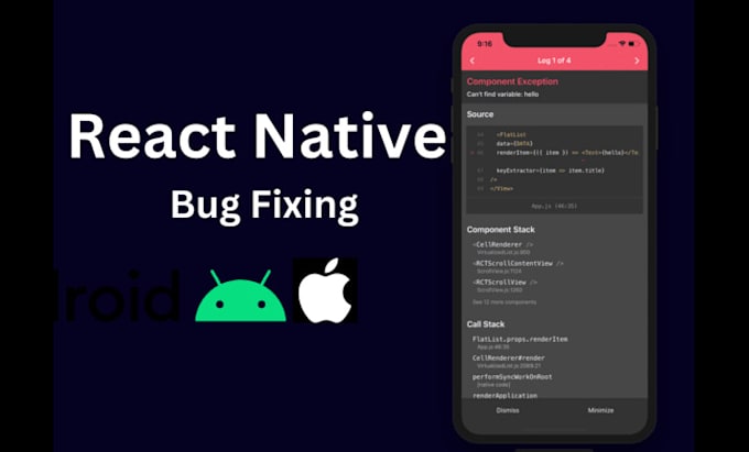 Fix Bugs On Your React Native App By Arsh778 Fiverr