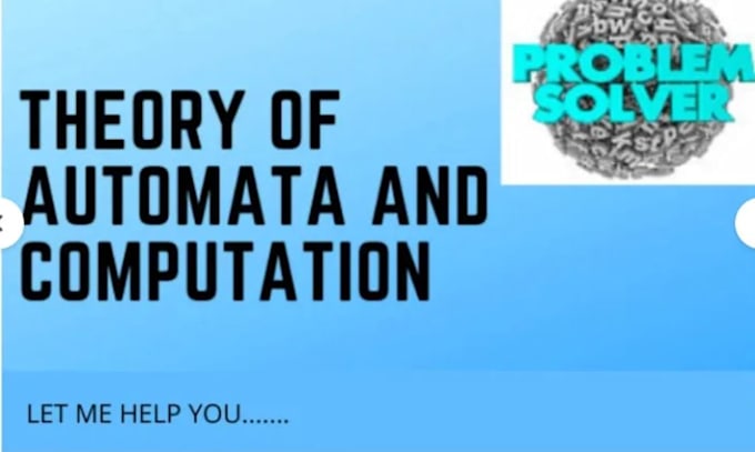 Assist You In Automata And Theory Of Computation Any Projects By Expert