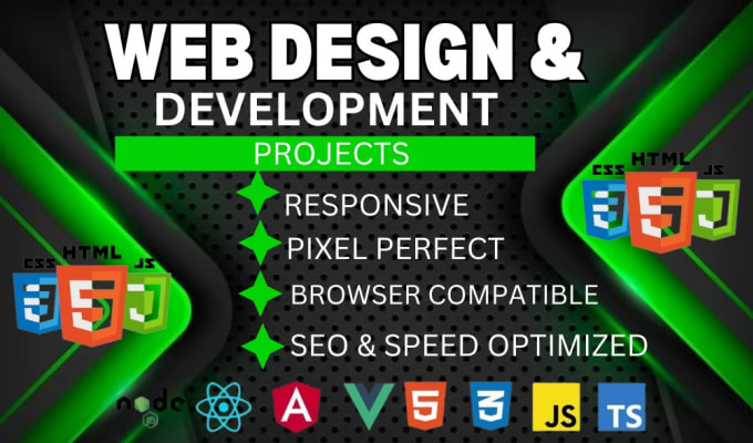 Create Websites In Html Css Javascript React Js Nextjs Vue Js Node Js