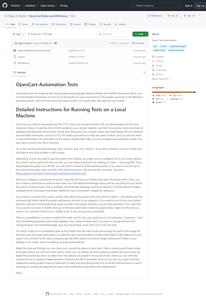Provide Automation Testing Services For Web Application By Raja Tester