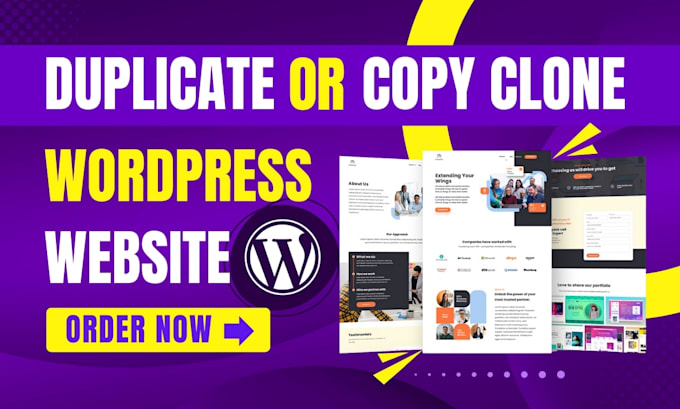 Design Redesign Duplicate Copy Clone Build Rebuild Wordpress
