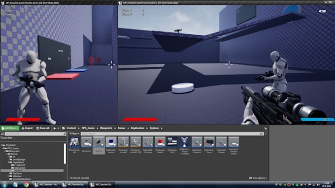 Build Unreal Engine Game 3d Environment Multiplayer Game Development