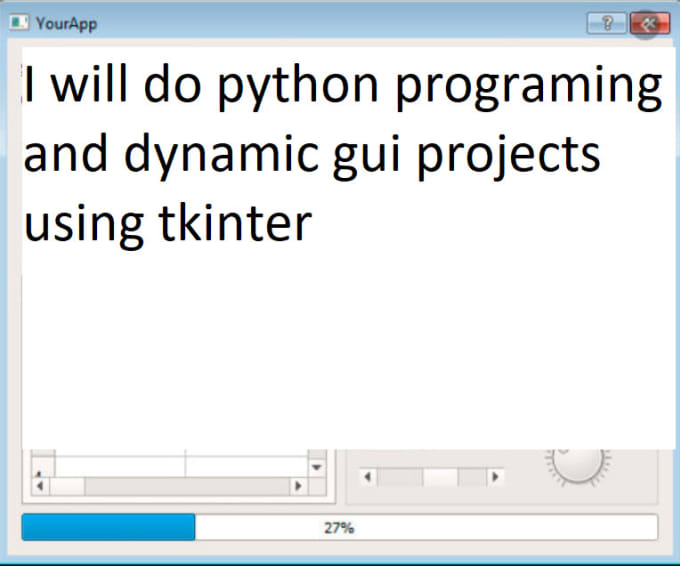 Do Python Programing And Dynamic Gui Projects Using Tkinter Assignment