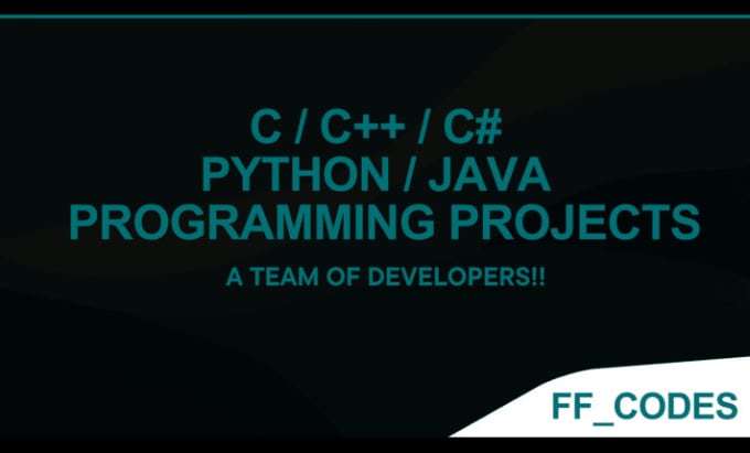 F Hren Sie C Sprache Cpp Python Java C Sharp Programmierprojekte Durch
