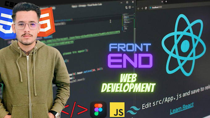 Do Web Development In Html And Css React Node Tailwind Css By Owais