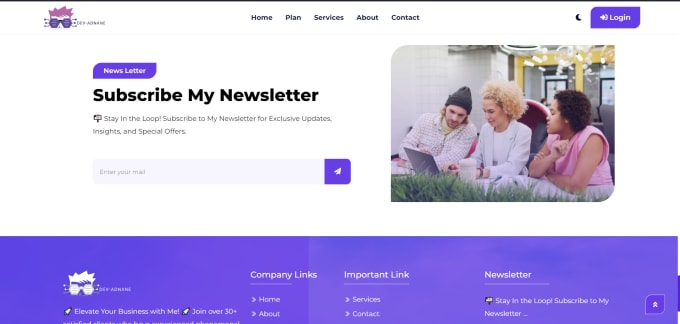 Make Custom Responsive Website Design Whit A Control Panel By