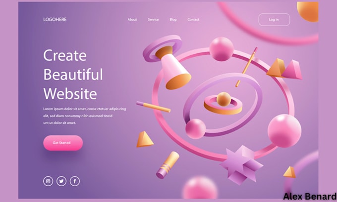 Develop D Webflow Animated Website Using Webgl Threejs Lottie Figma