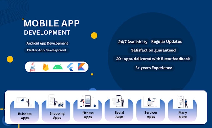 Develop Stunning Cheap Android App Using Java Flutter Kotlin