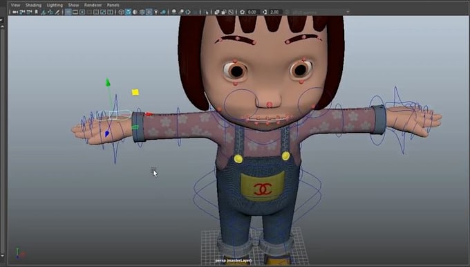 Rig3d Model Human Rigged Joint Ik Fk Rigging Maya Blender 3d