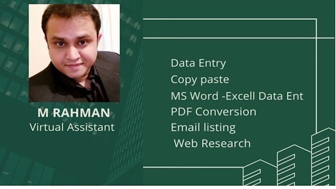 Be Your Virtual Assistant For Data Entry Copy Paste Convert Pdf Web