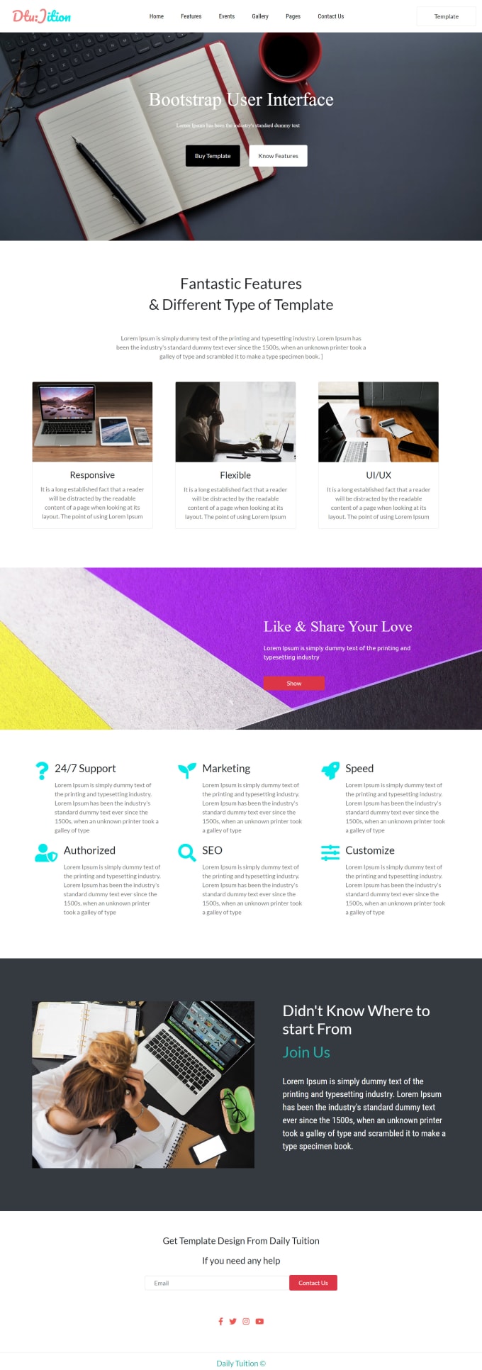 Develop Responsive Websites Using Html Css Bootstrap Javascript And Asp