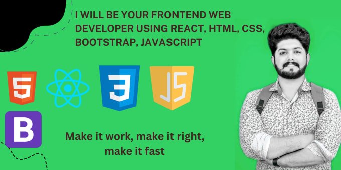 Be Your Full Web Developer Using React Html Css Bootstrap