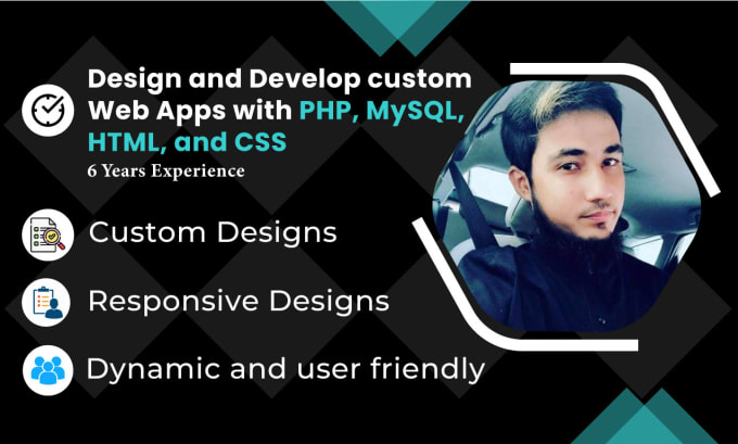 Design And Develop Custom Web Apps With Php Mysql Html And Css By