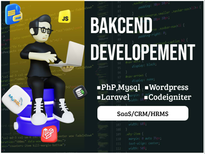 Do Backend Website Development Using Php Laravel Mysql Codeigniter