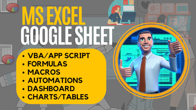 Do Excel Vba Macro Formula Dashboards And Google Sheet By Mian